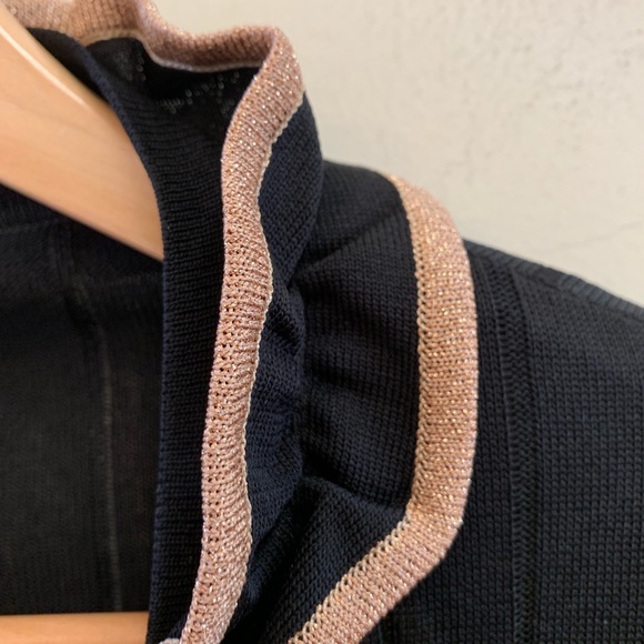 Misook | Sweaters | Misook Ruffle Snap Front Cardigan Sweater Xs | Poshmark